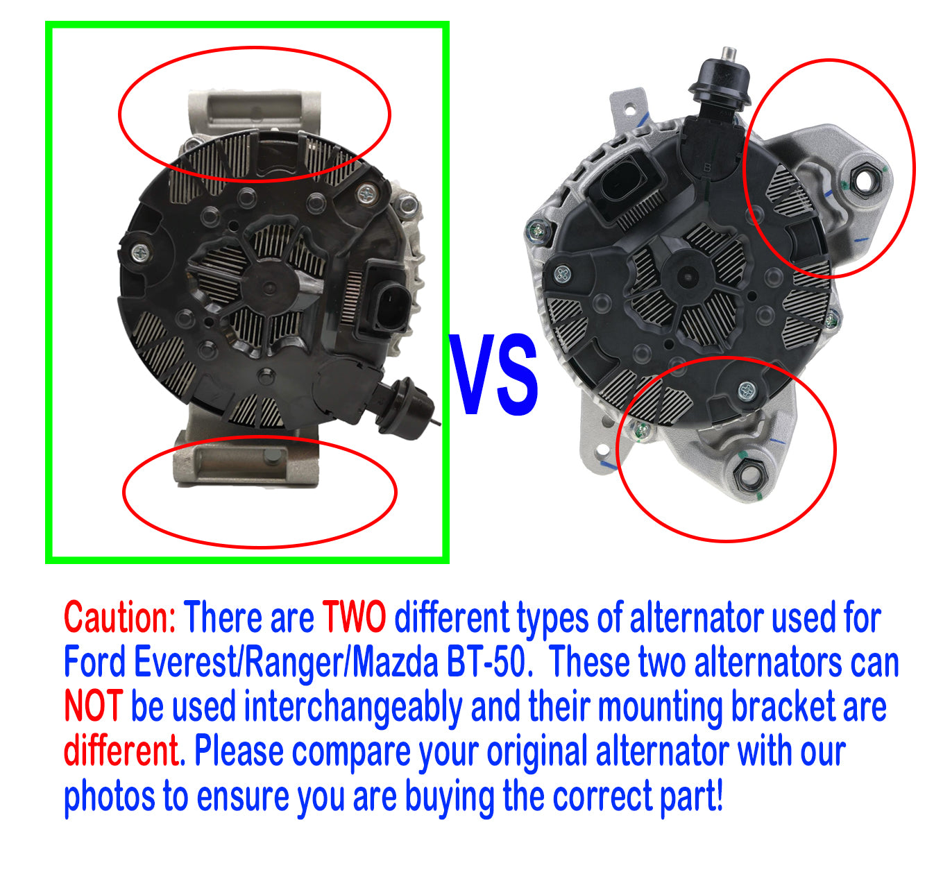 New Alternator for Ford Everest UA Ranger PX Mazda BT-50 P5AT 3.2L Die ...